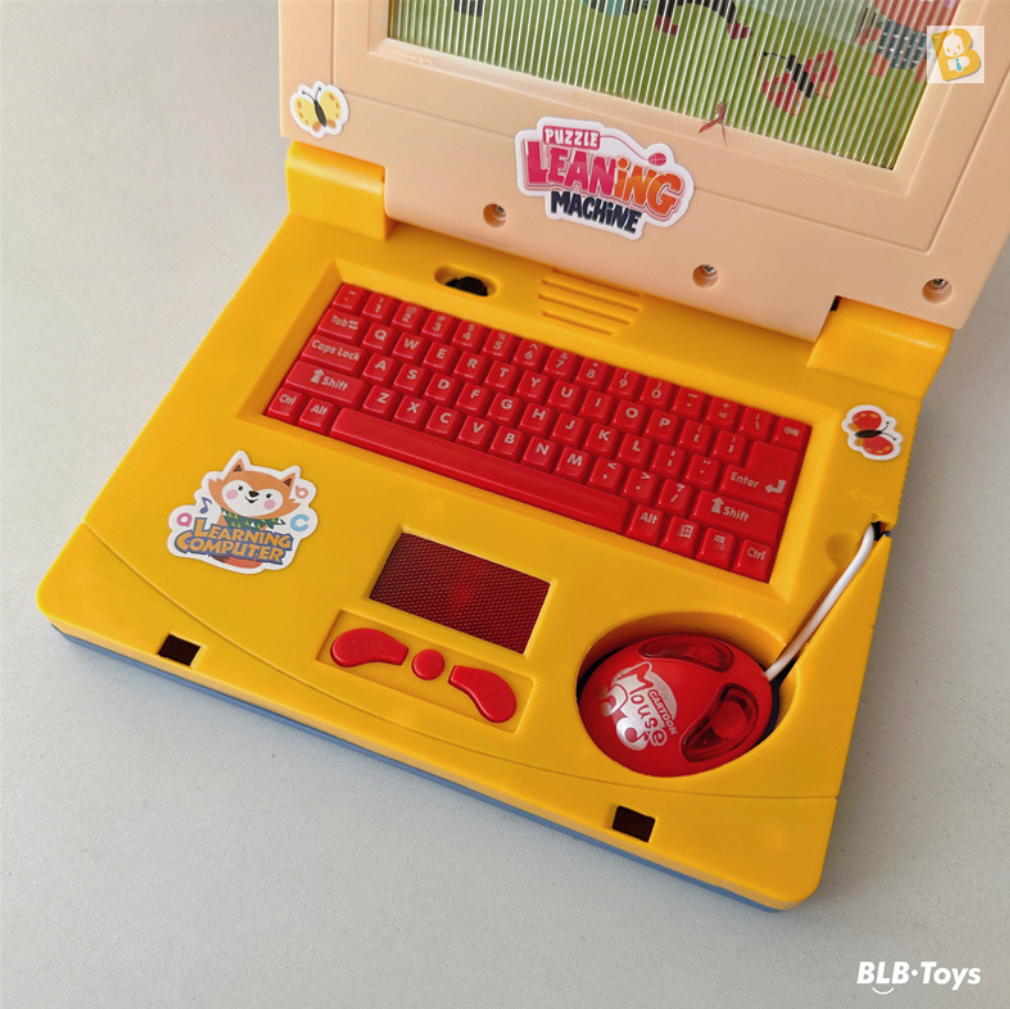 BabyBoss Music & Light Kids Small Laptop Plastic Simulation Computer ...