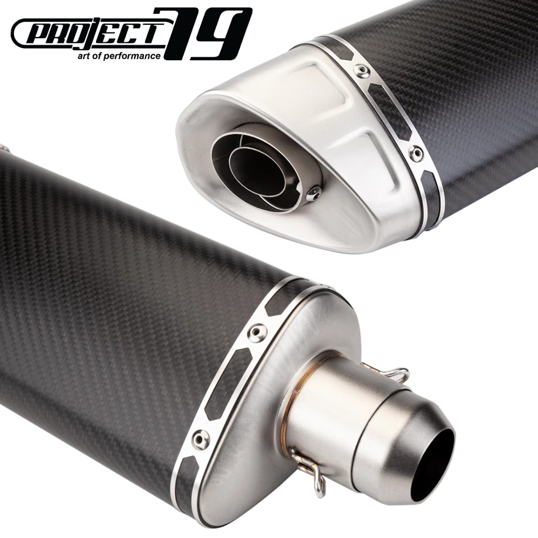 Project79 Universal Muffler 51mm Tabung Carbon Fiber Exhaust ZX25R R25 ...