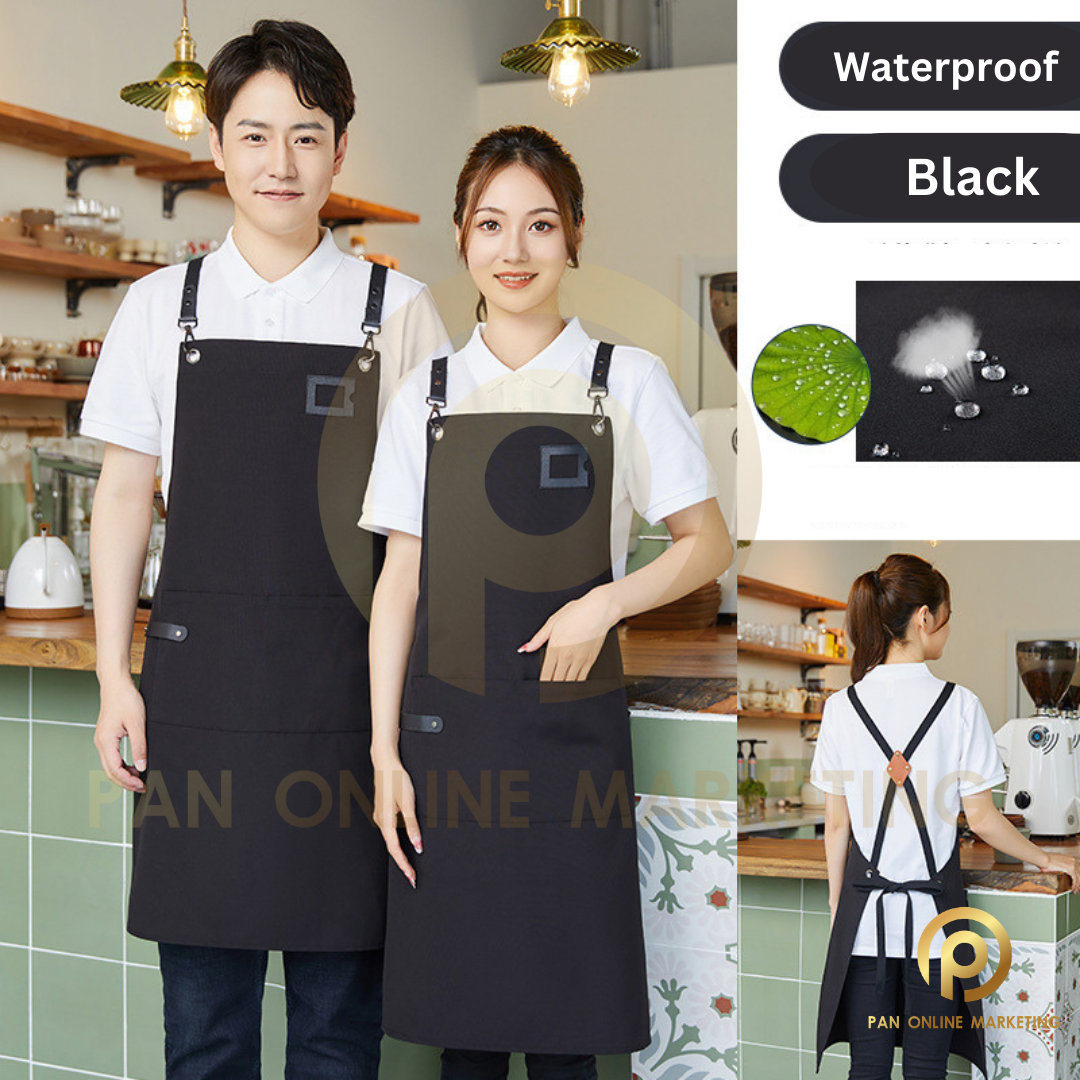 Cross Over H-Type Apron Waterproof Anti Oil Unisex kitchen Appron Chef ...