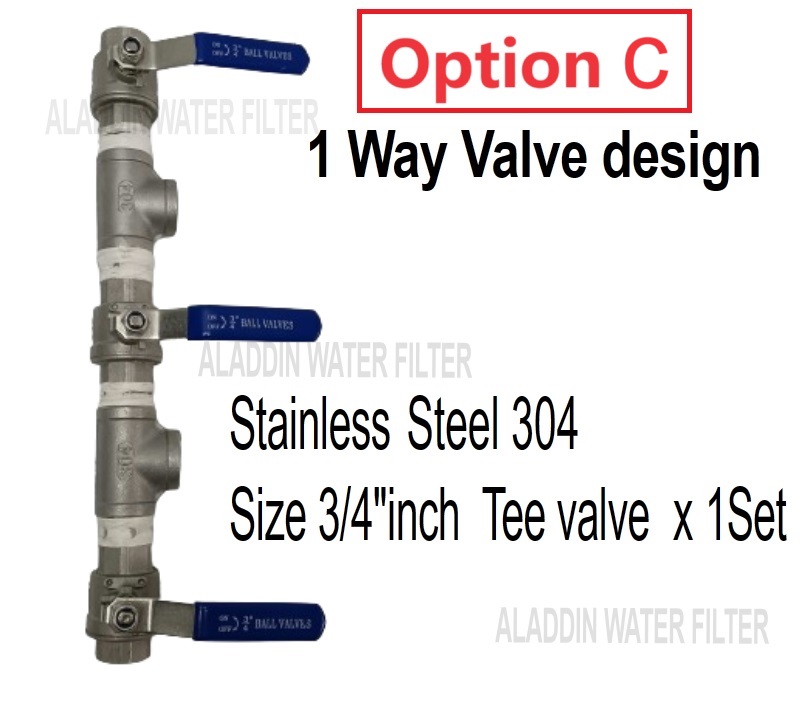 UF Membrane Outdoor Water Filter UF3000-5000L / Tee Valve Stainless ...