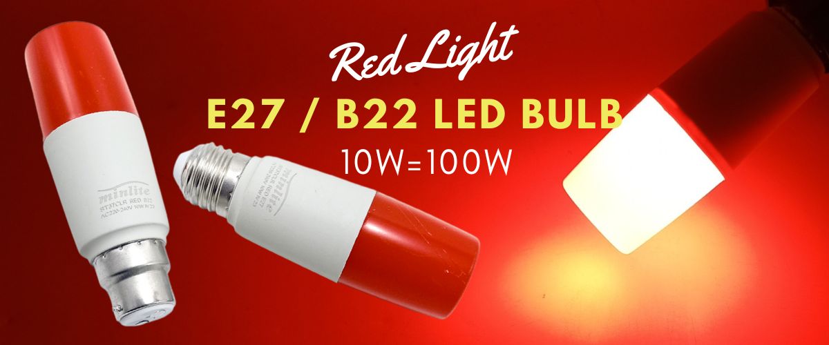 MINLITE/SUNSTAR E27 / B22 LED Bulb Lighting LED CNY Red Light Bulb ...