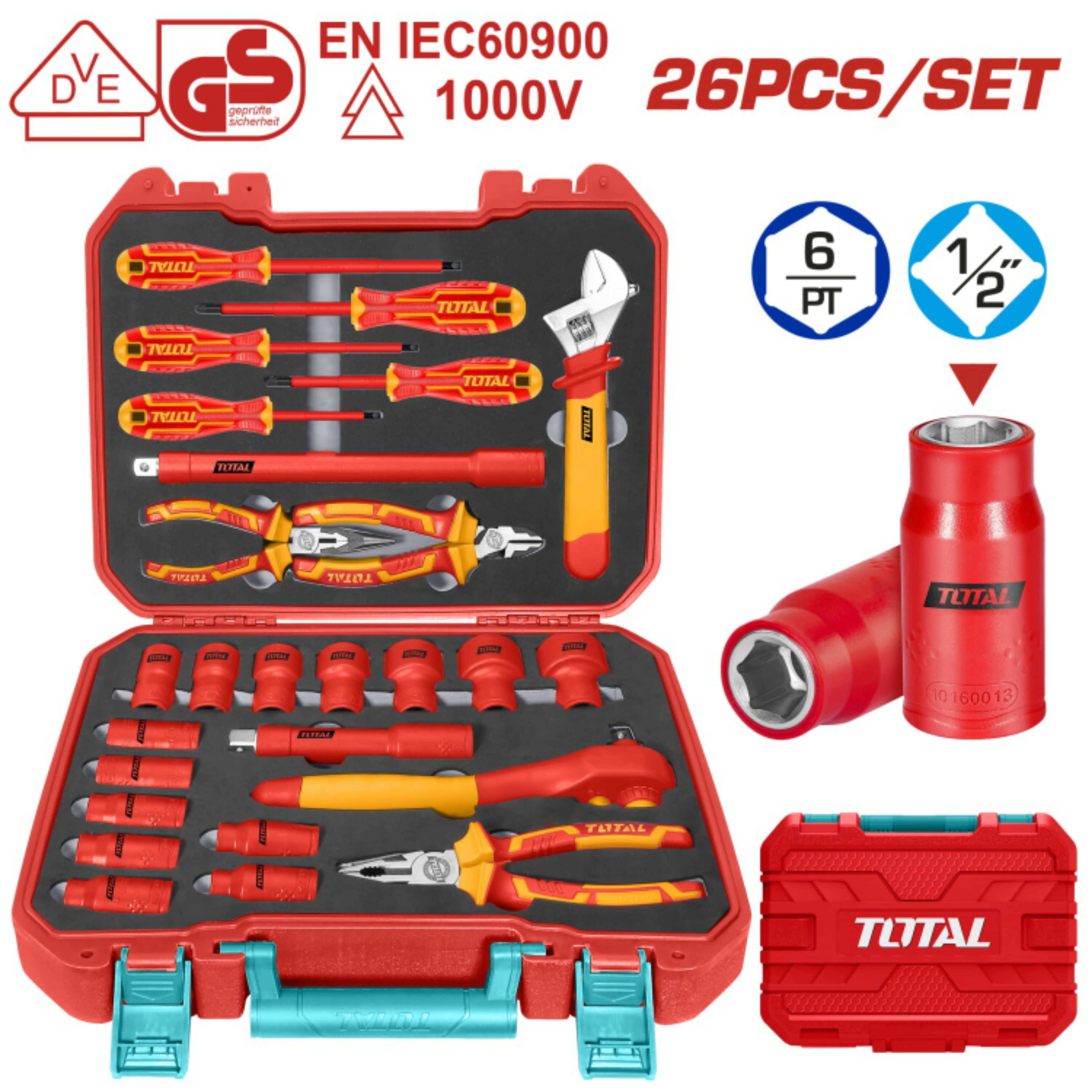 Total Insulated Hand Tools Set (26pcs /Set) THKITH2601 | Shopee Malaysia