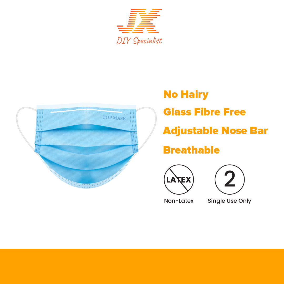 Top Mask 3 Ply Disposable Medical Mask Premium Medical Face Mask ...