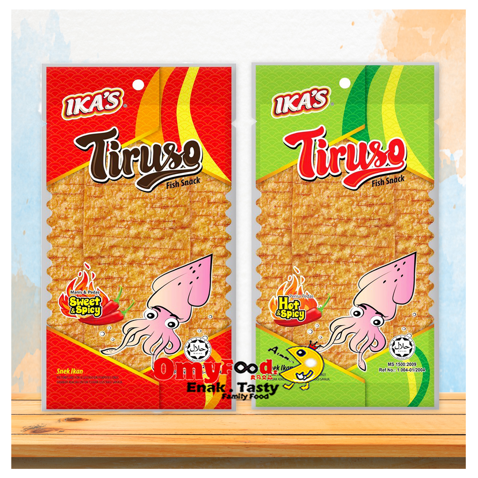 20g IKA'S Tiruso Squid Flavoured Fish Snacks [OmyFood] | Shopee Malaysia