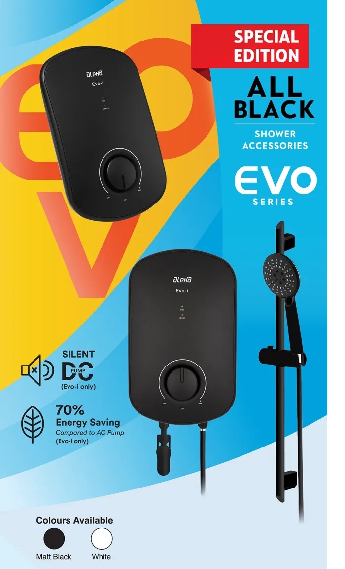 [Free Gift] Alpha Evo i DC Pump Evo E No Pump Instant Water Heater ...