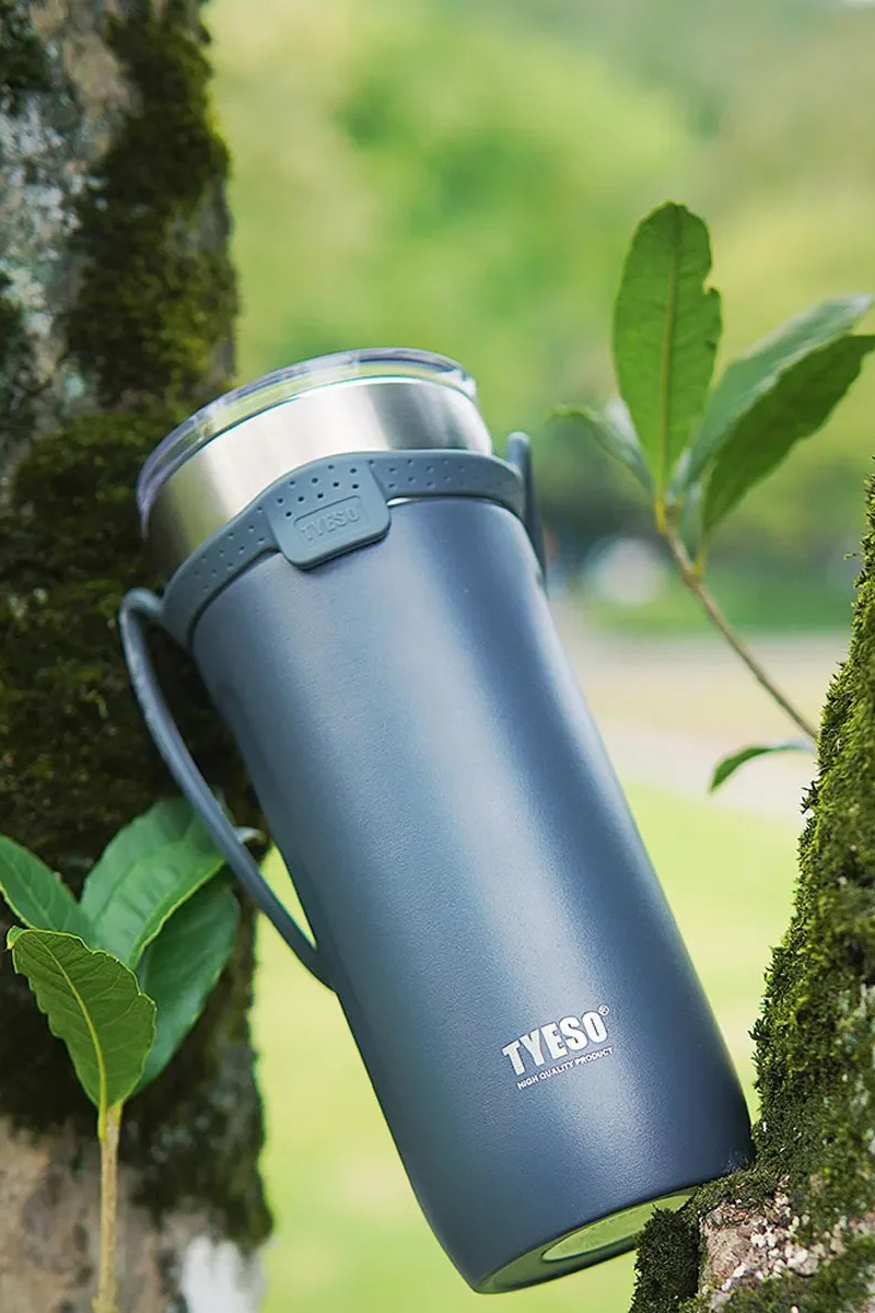 Tyeso Insulated Tumbler 550ml/710ml With Silicone Strap And Straw Thermal Flask Thermos Water ...