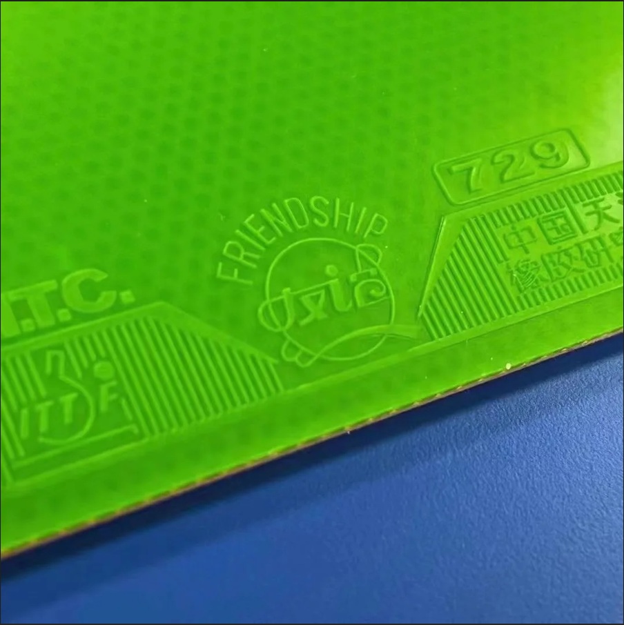 Friendship 729 Cross Green Blue Series Table Tennis Rubber Tacky ...