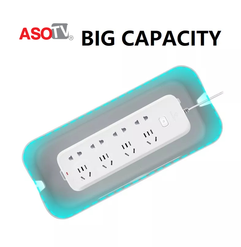 ASOTV® Extension Cable Plug Socket Organizer Storage Box 1170 Cable ...