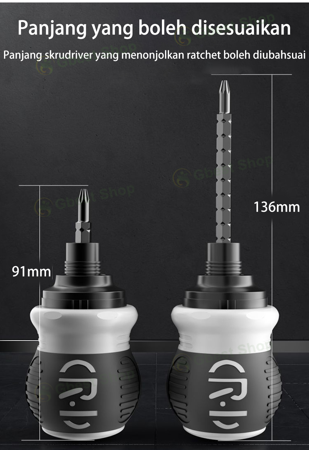 26in1 Ratchet Screwdriver Set Magnetic Dual-purpose Batch Head ...