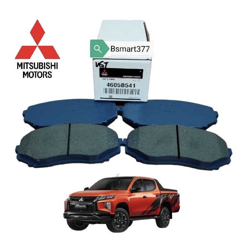 Mitsubishi front brake pads triton vgt athlete/premium 4x4 2.4L kl2t ...