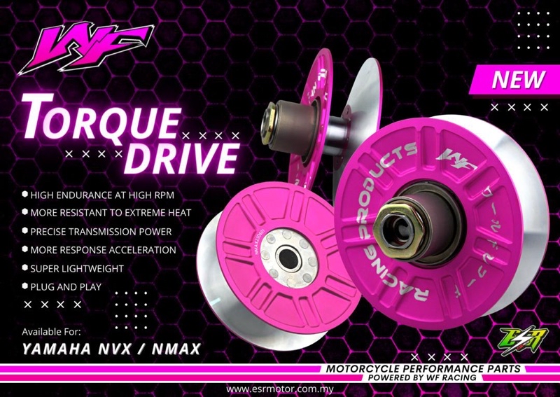 WF RACING CLUTCH HOUSING BELL + AUTO CLUTCH TORQUE DRIVE FOR NVX & NMAX ...