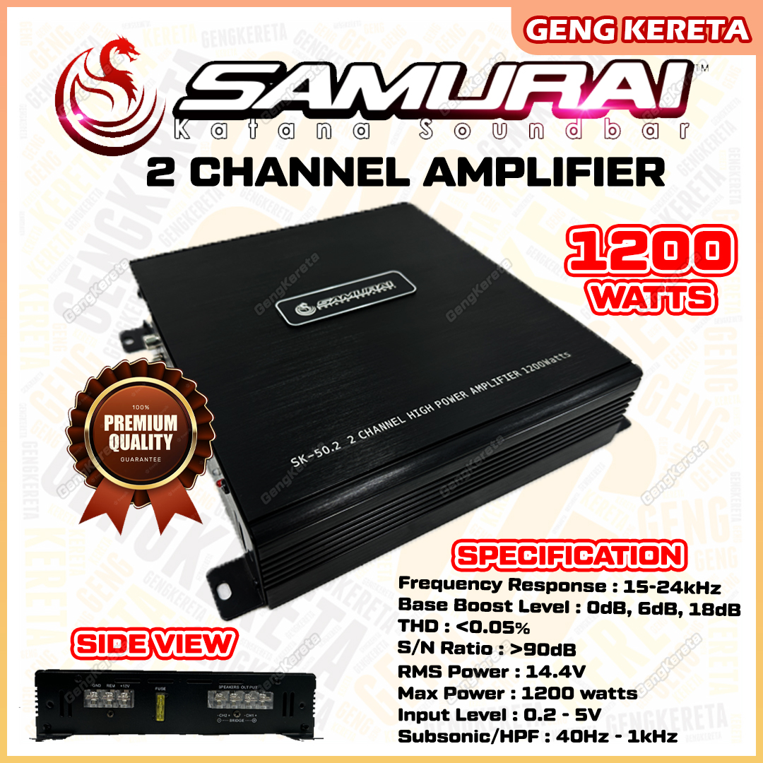 SAMURAI KATANA High Power 1800W 4 Channel / 2 Channel 1200W / 2000W ...