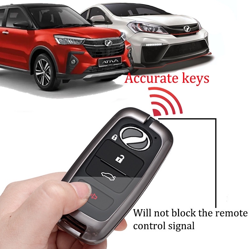 New Arrival Zinc Alloy+silica Gel Car Key Cover for Perodua Ativa MYVI ...