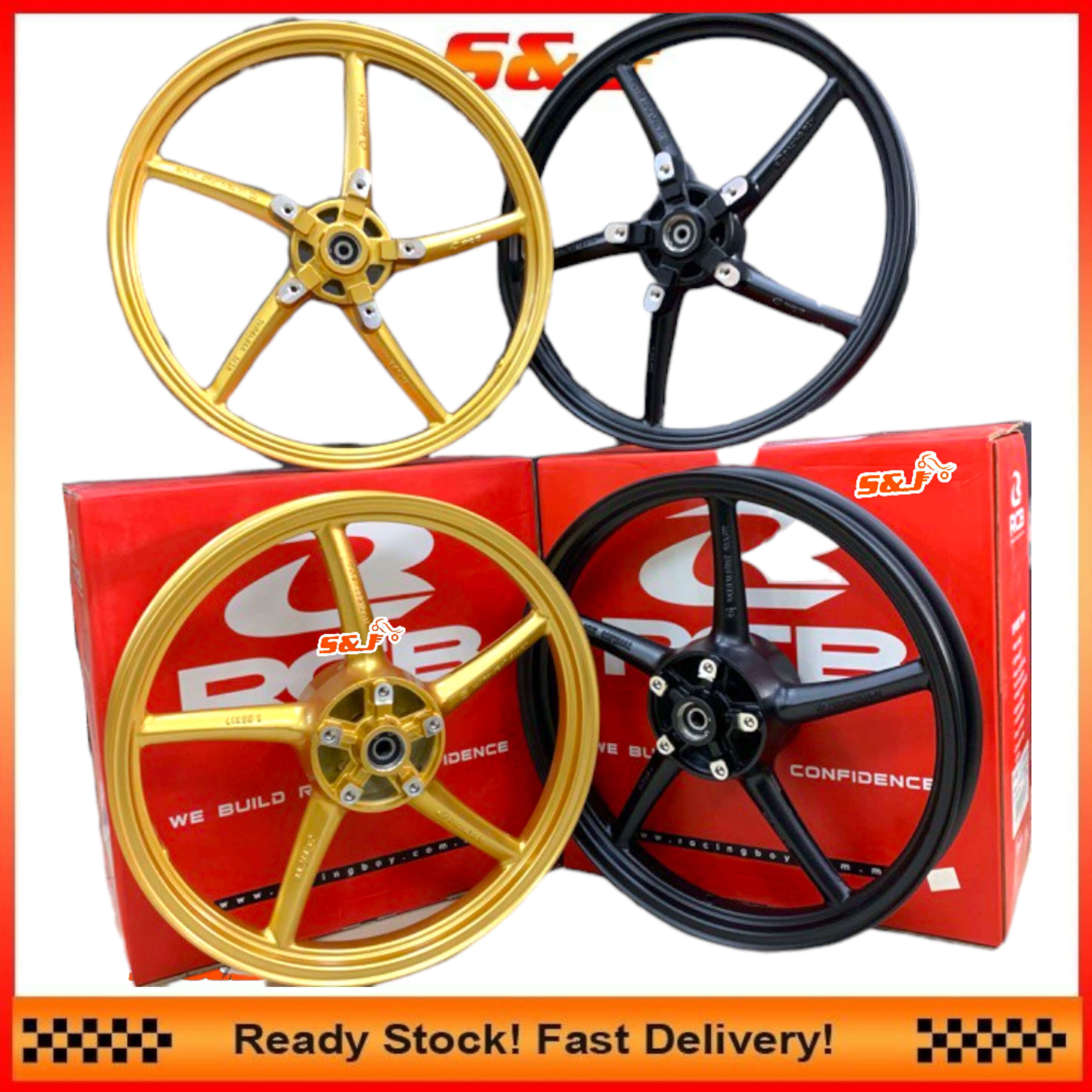 RCB SP522 SPORT RIM SET 5LUBANG / 4LUBANG Y15 Y15ZR Y16 Y16ZR GOLD BLACK 4 lubang 5 lubang 160 ...