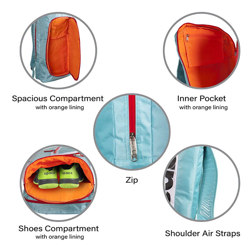 (WITH BUBBLE STRAPS) APACS FULL LENGTH BACKPACK BP3532 PREMIUM | Shopee ...