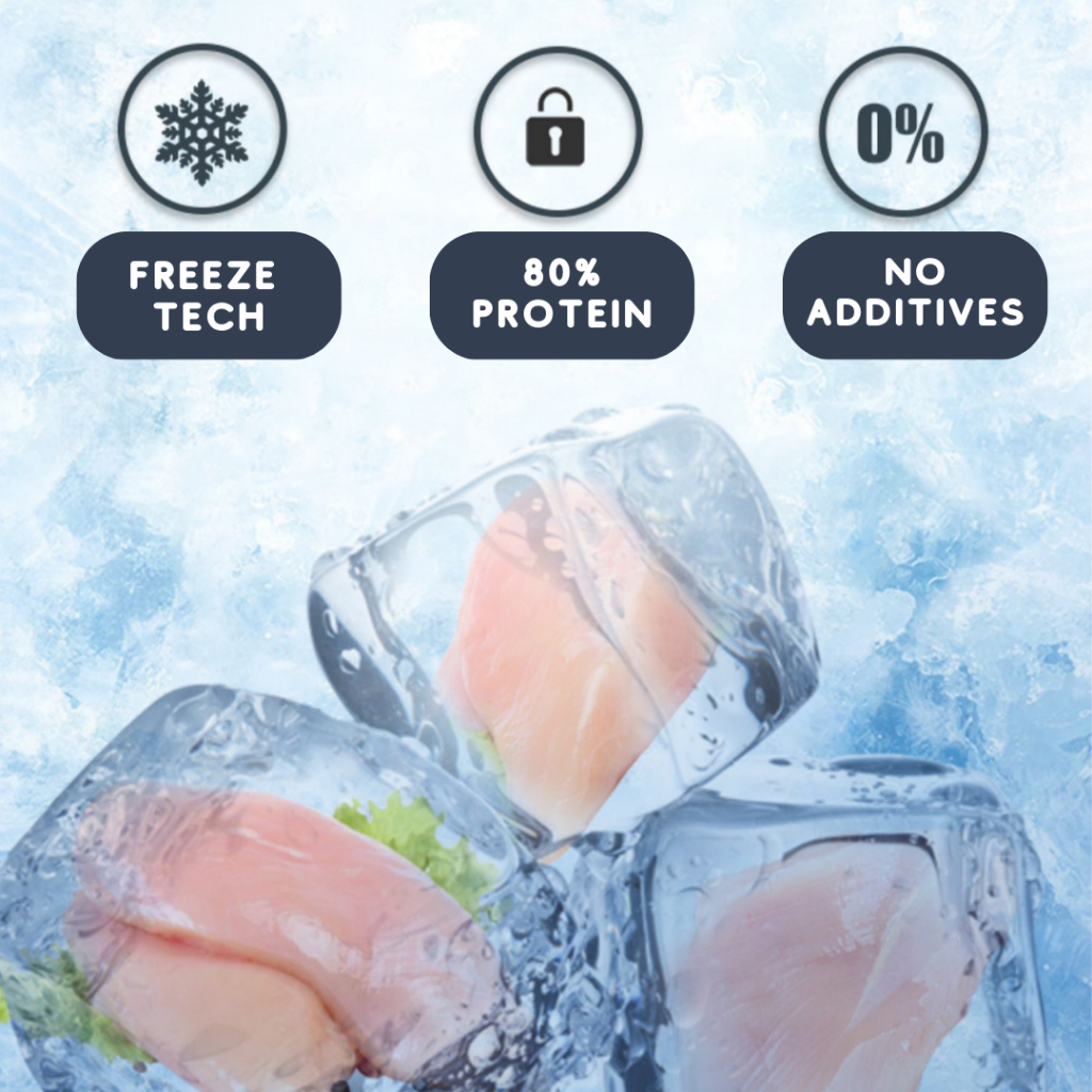 PET Booster Gemuk Gemok Freeze Dried Chicken Salmon Fish Krill Pet ...