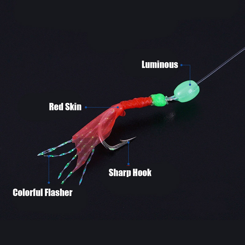 Rig Shrimp Sabiki Apollo Hook Apollo Lures for Live Bait Fishing Umpan ...