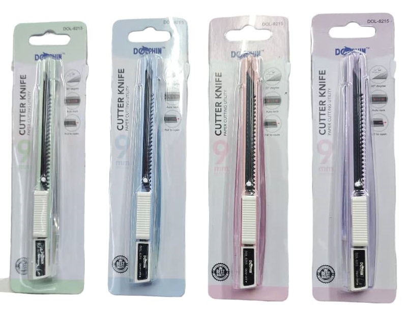 Dolphin DOL-8215 Cutter Knife 9mm 1pcs ( pastel colour ) | Shopee Malaysia