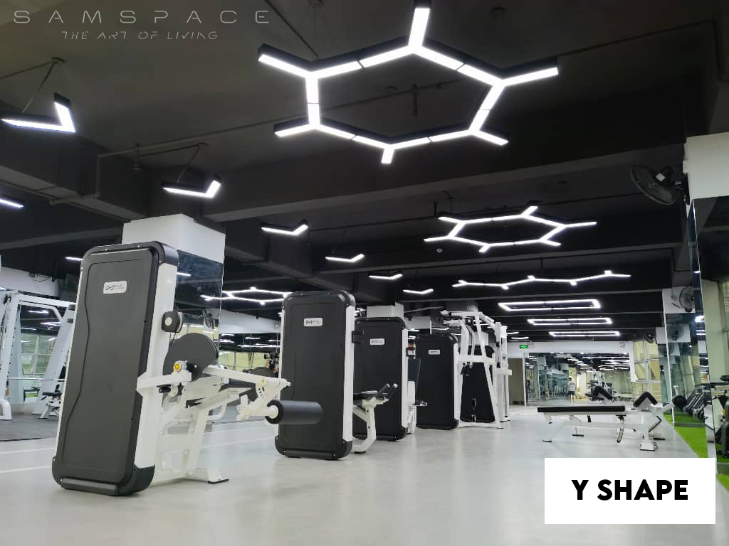 SamSpace Industry Style Y Shape Font Hexagon Lamp | Shopee Malaysia