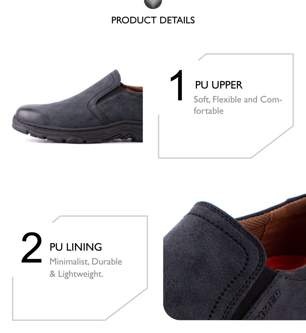 HUMMER Men's Mason Casual Slip-On Shoes -H5241-WE1-1P-BLACK | Shopee ...