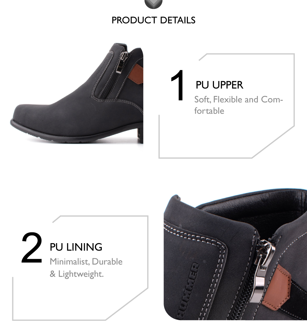 HUMMER Men's Silas Business wear Shoes - H0230-BE3-1P-BLACK | Shopee ...