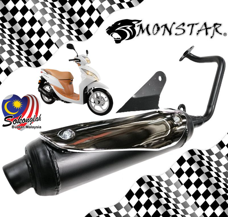 Spacy v1 Exhaust Std Ekzos Pipe muffler Honda EJM Standard epower exzos ...