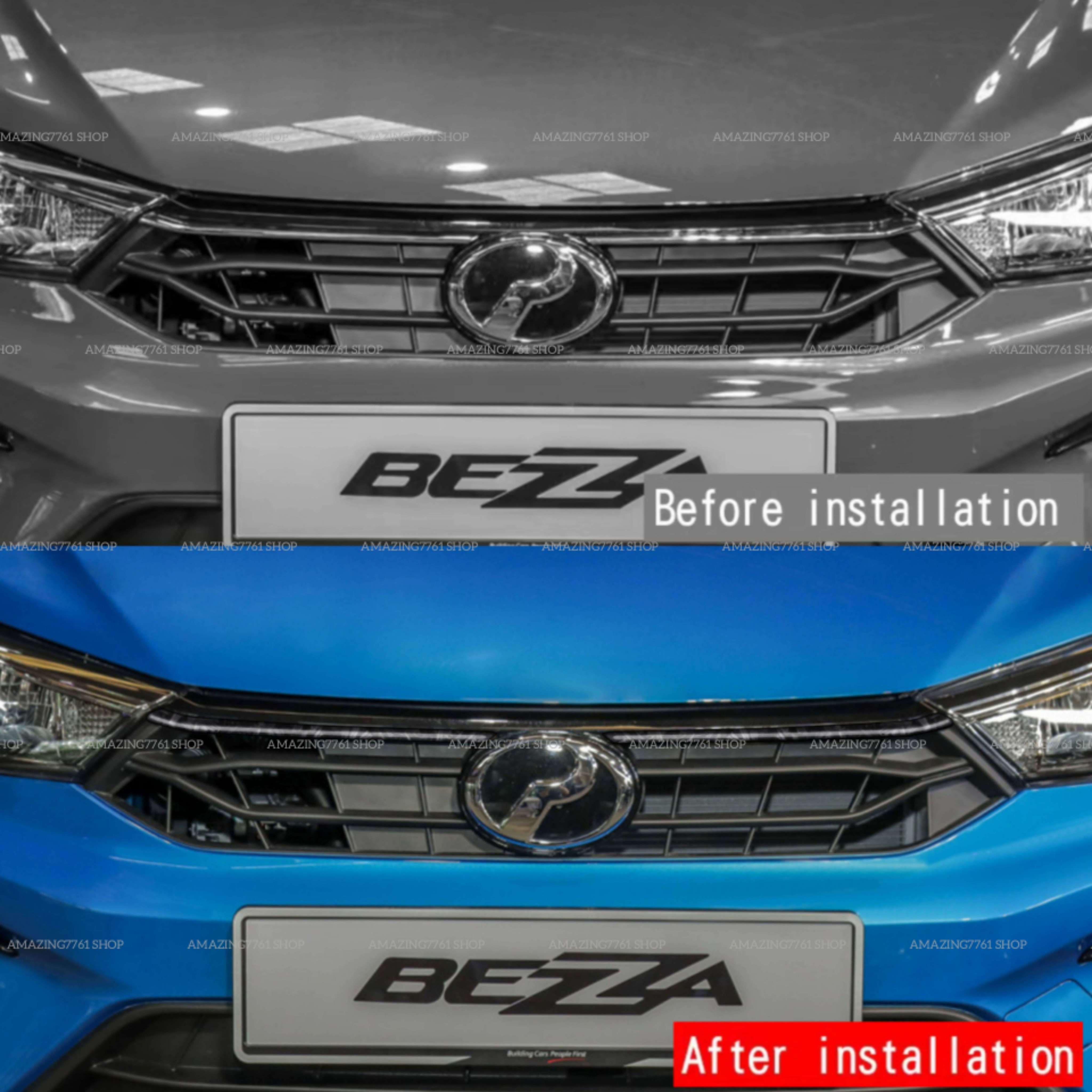 AMAZING PERODUA BEZZA FL 2019-2024 CAR FRONT GRILLE TRIM GARNISH FRONT ...