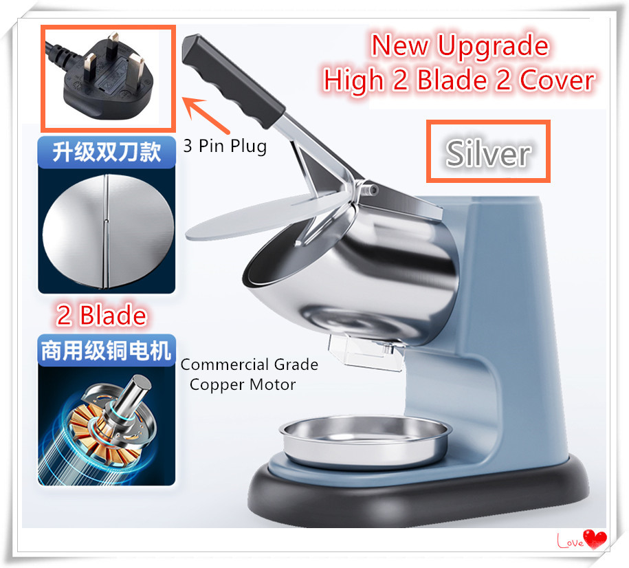 New 2 blade 2 Cover ice crusher machine ABC mesin ice shaver mesin ice ...