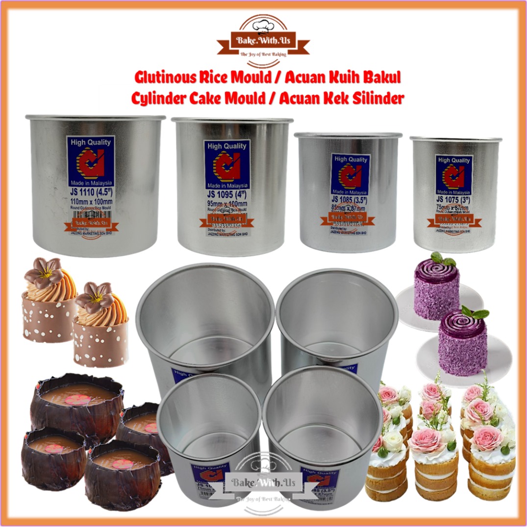 Aluminium High Round Cake Mould Glutinous Rice Mould Kuih Bakul 年糕模具 ...