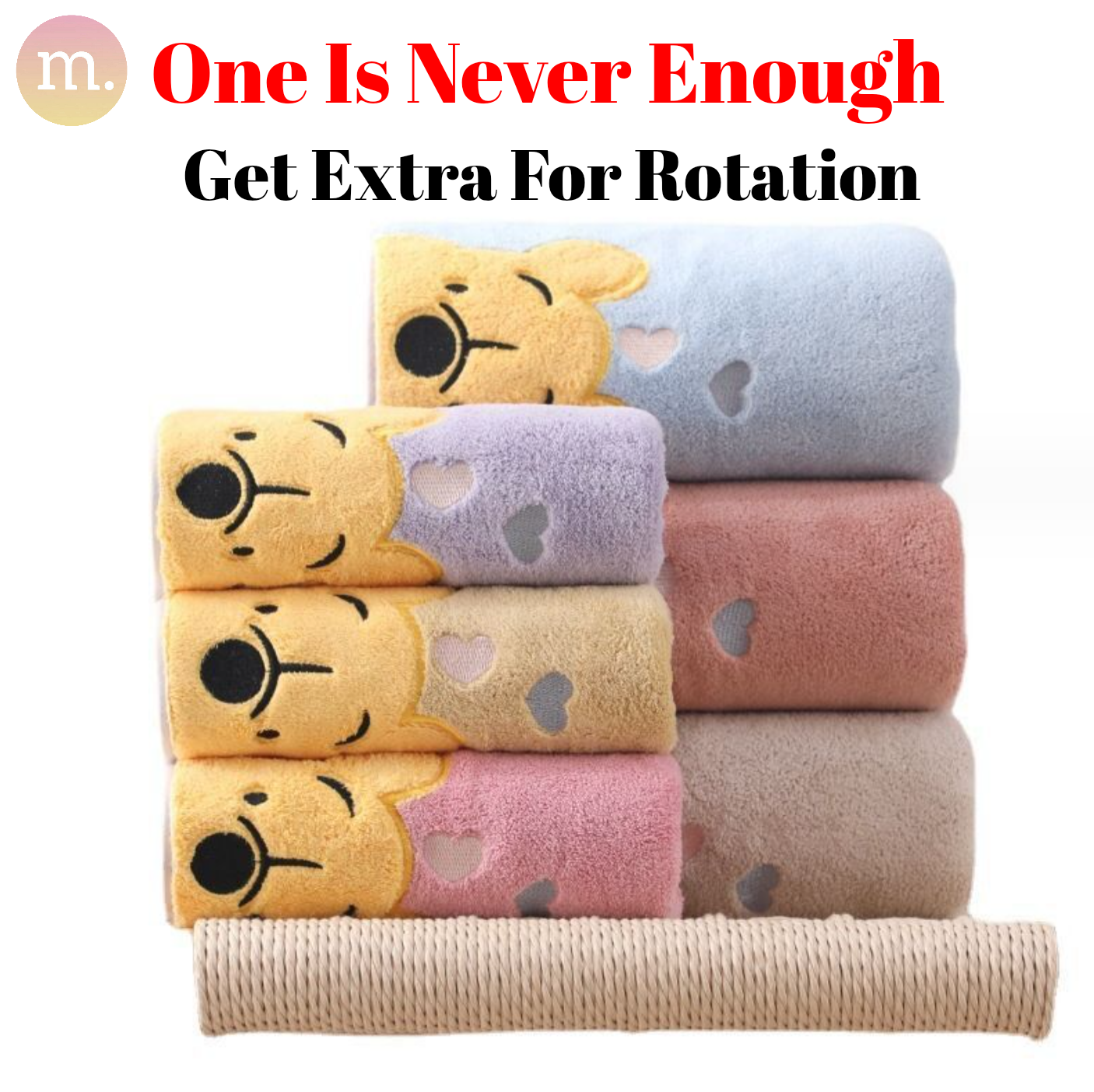 Winnie The Pooh High Absorbency Children Face And Bath Towel (140cm x ...
