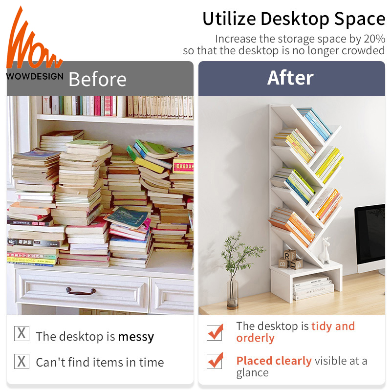 Bookshelf Desktop Book Rack Rak Buku Pokok Desk Organizer Book ...