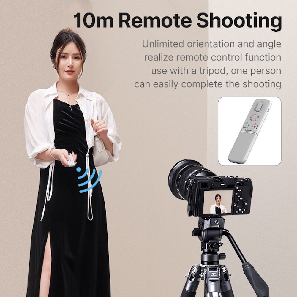 Ulanzi AS006 Wireless Bluetooth Remote Control for Sony A6400 ZV-E10 A7 III A7C DSLR Camera ...