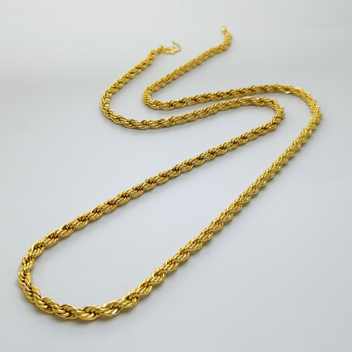 Necklace Rantai Leher Perempuan Rantai Leher Pintal sabut Emas Korea Gold Plated Women Necklace ...