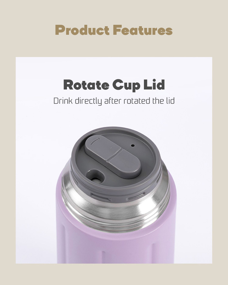 【AUTHORIZED DEALER】Tyeso Tumbler With Portable Handle 480ml/600ml 304 Stainless Steel Thermos ...