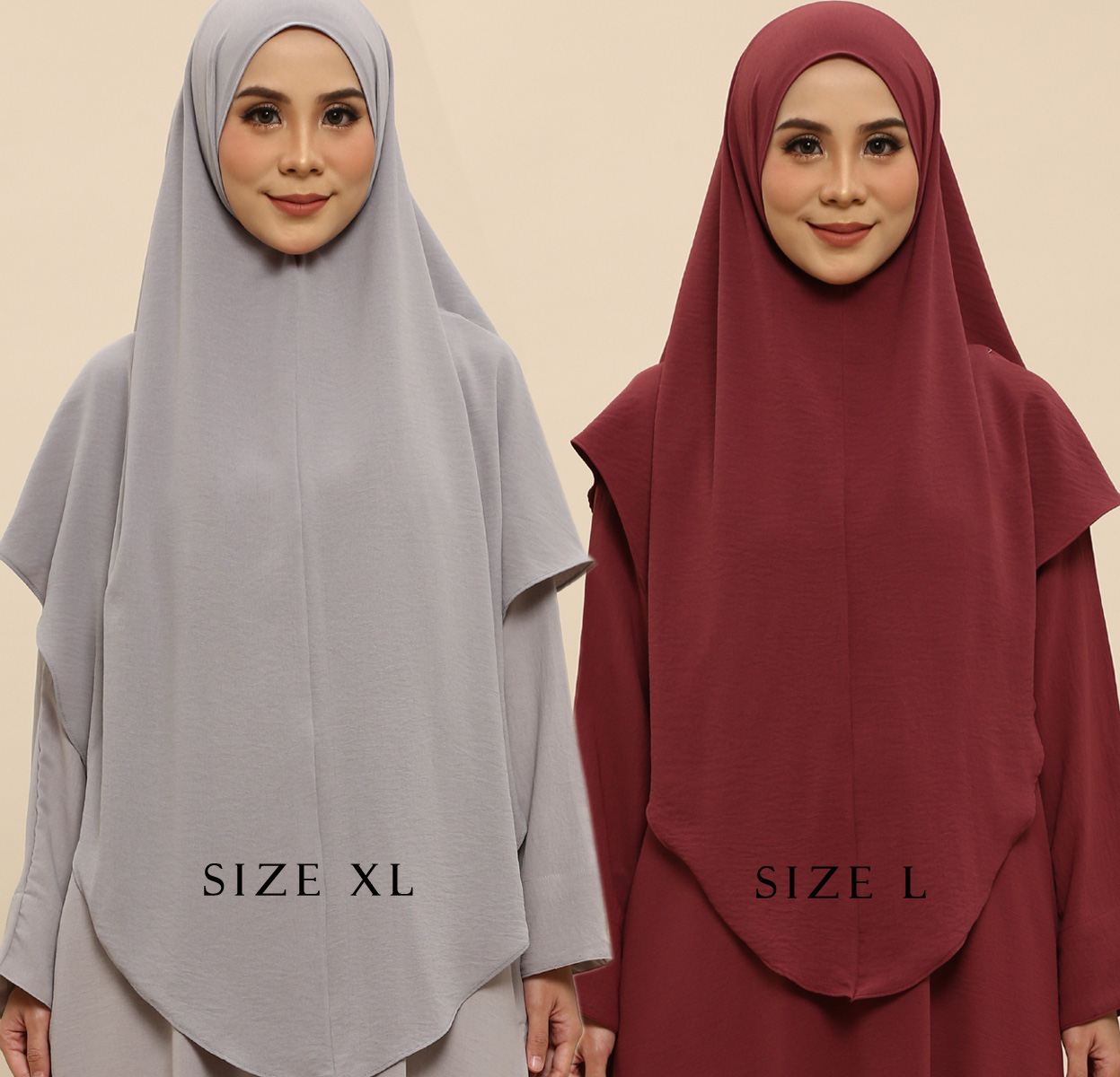 Tudung Labuh Khimar Warda Tudung Ironless Tudung Sarung Umrah Tudung ...