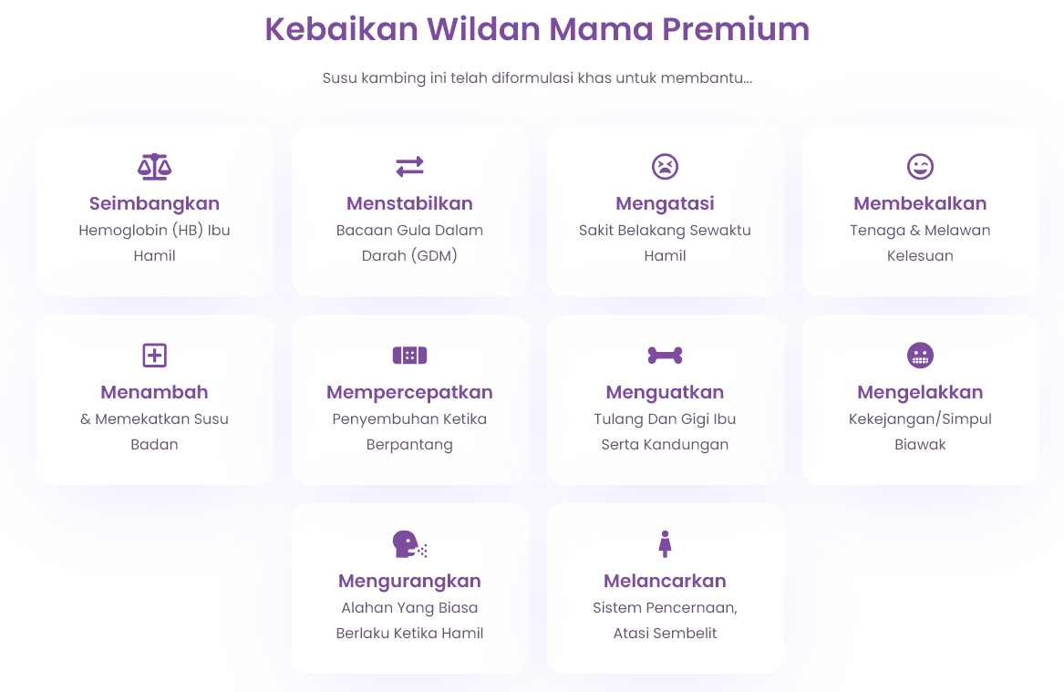 [BUY 2 FREE SHAKER] WILDAN MAMA PREMIUM Susu ibu mengandung kawal GDM ...