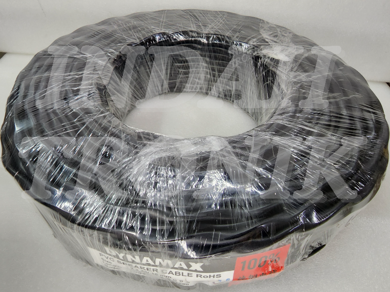 [1 Roll = 100 meter] Dynamax 46/0.16 x 2 Core Speaker Cable Wire Audio ...