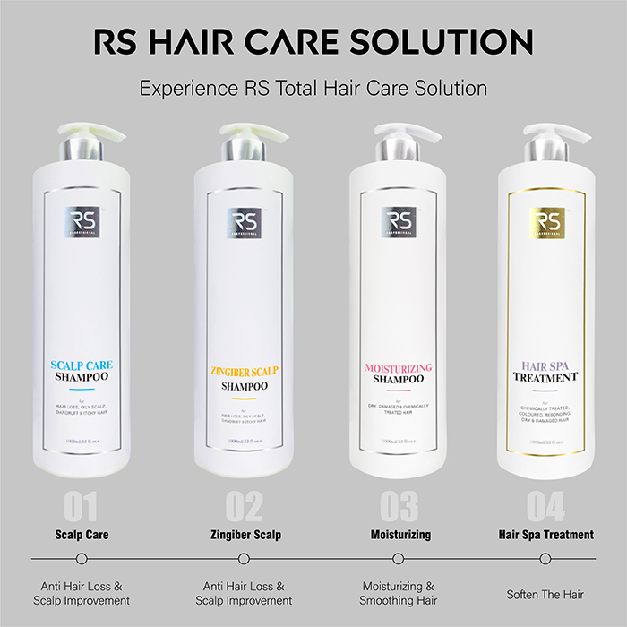 RS Hair Care Scalp Shampoo & Hair Spa Treatment Mask (1000ml & 300ml ...