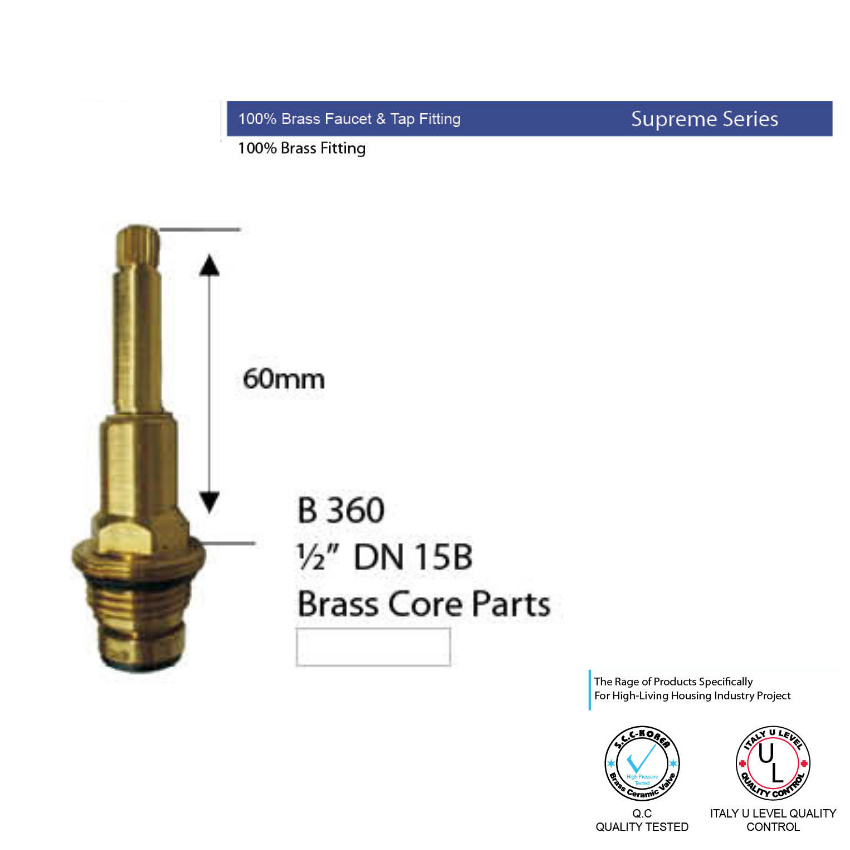 Bilton Stop Cock Valve Stopcock Water Tap Replacement 60mm / 67mm ...
