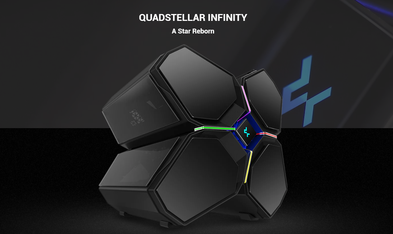 DeepCool Quadstellar Infinity TG EATX Chassis # R-QUADSTELLAR-G-1 ...