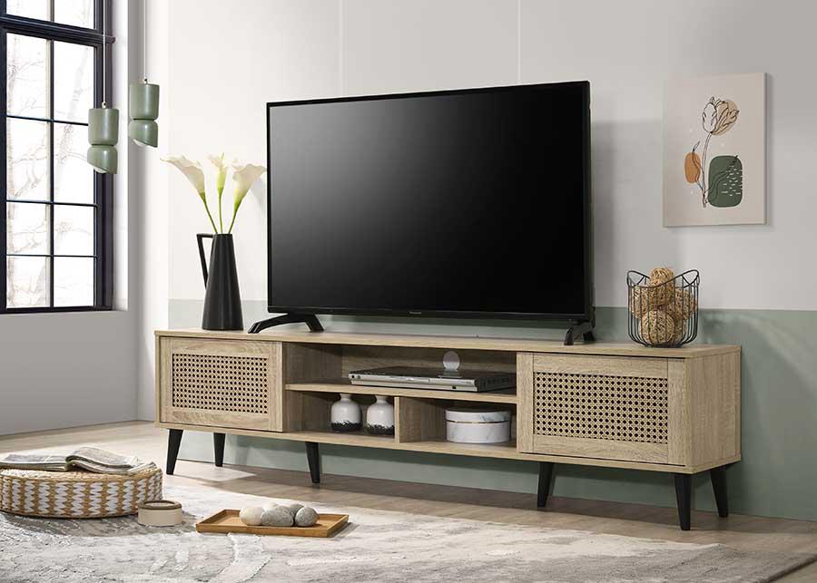 Monolife 6ft Rattan TV Cabinet Muji Aesthetic / Rak Meja TV Kabinet ...