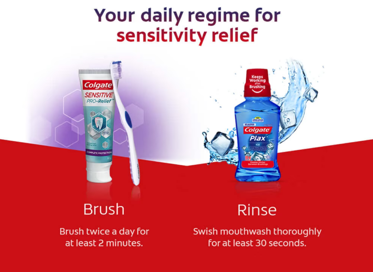 Colgate Sensitive Pro-Relief Original Whitening Complete Protection ...