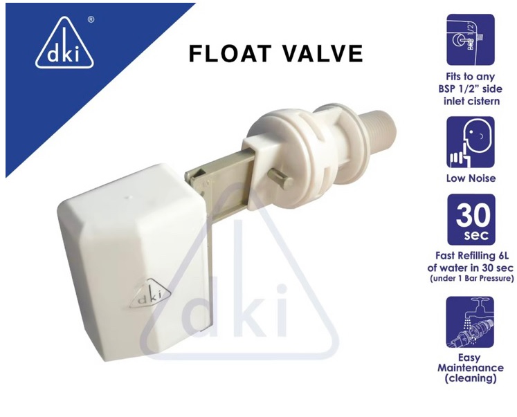 DKI Auto Valve for cistern / Pelampung tangki Tandas / Plastic inlet ...