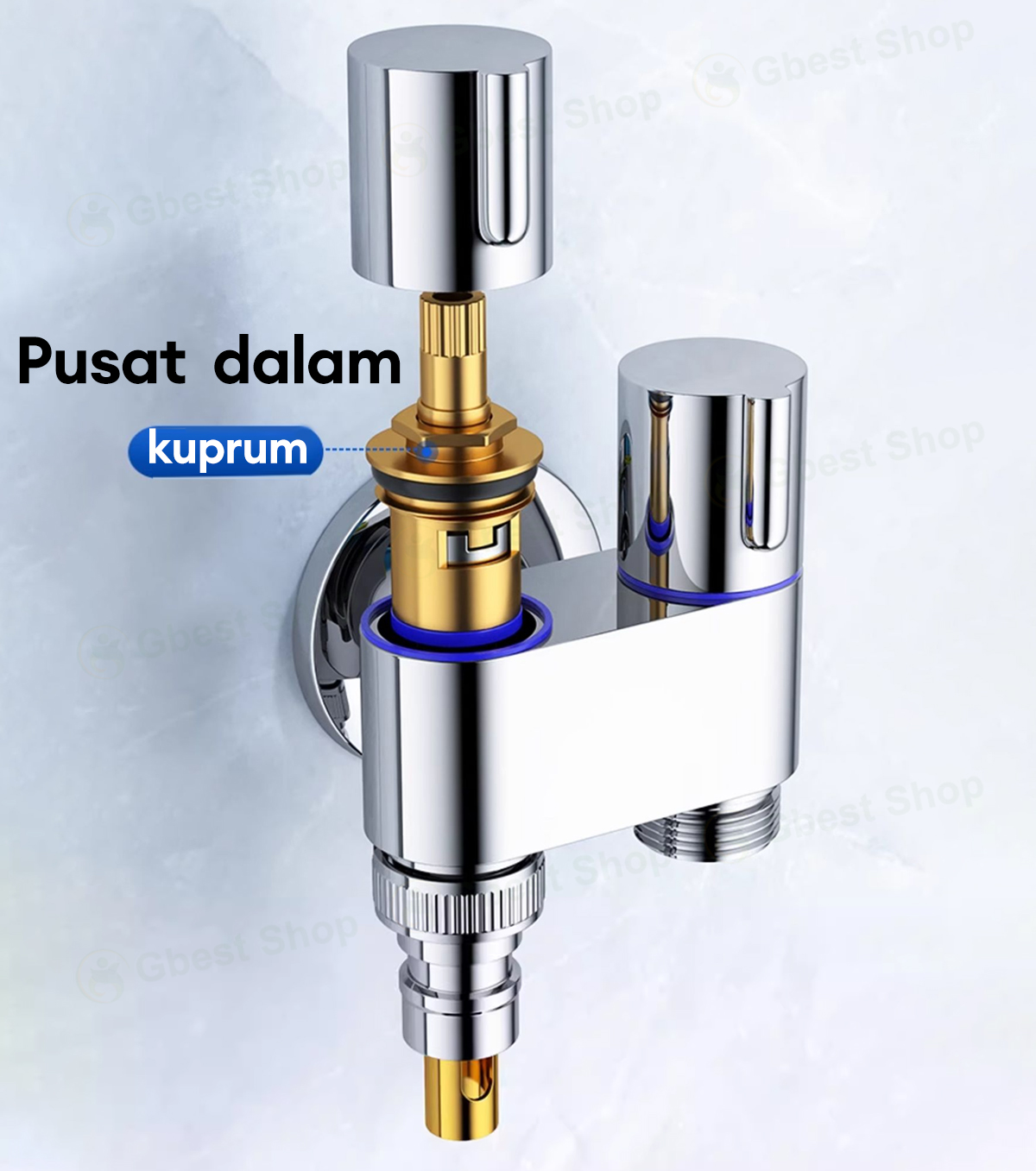 two way water valve Dual Control Valve Washing Machine Bidet Bathroom ...