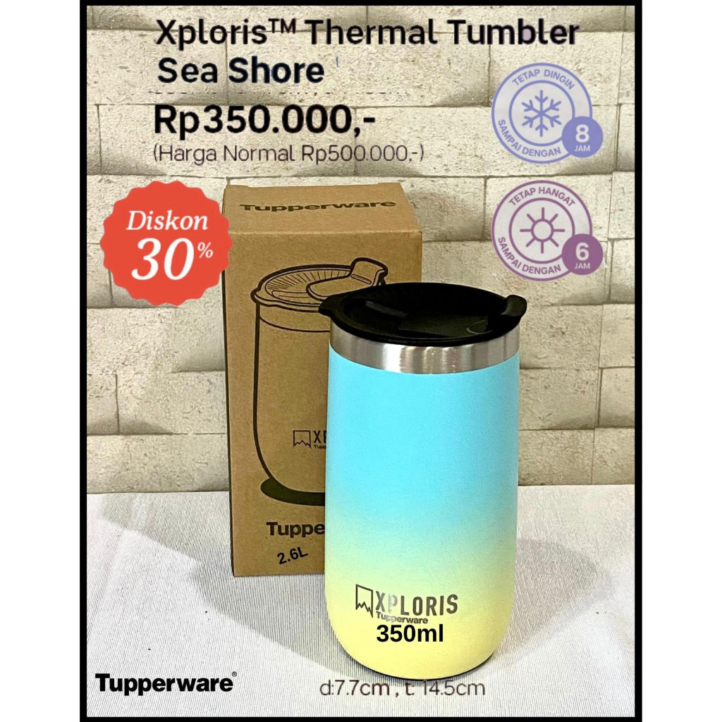 3 Sizes: Tupperware Xploris Flask 350ml/ Xploris 470ml/ 450ml Easy Open Flask hot flask coffee ...