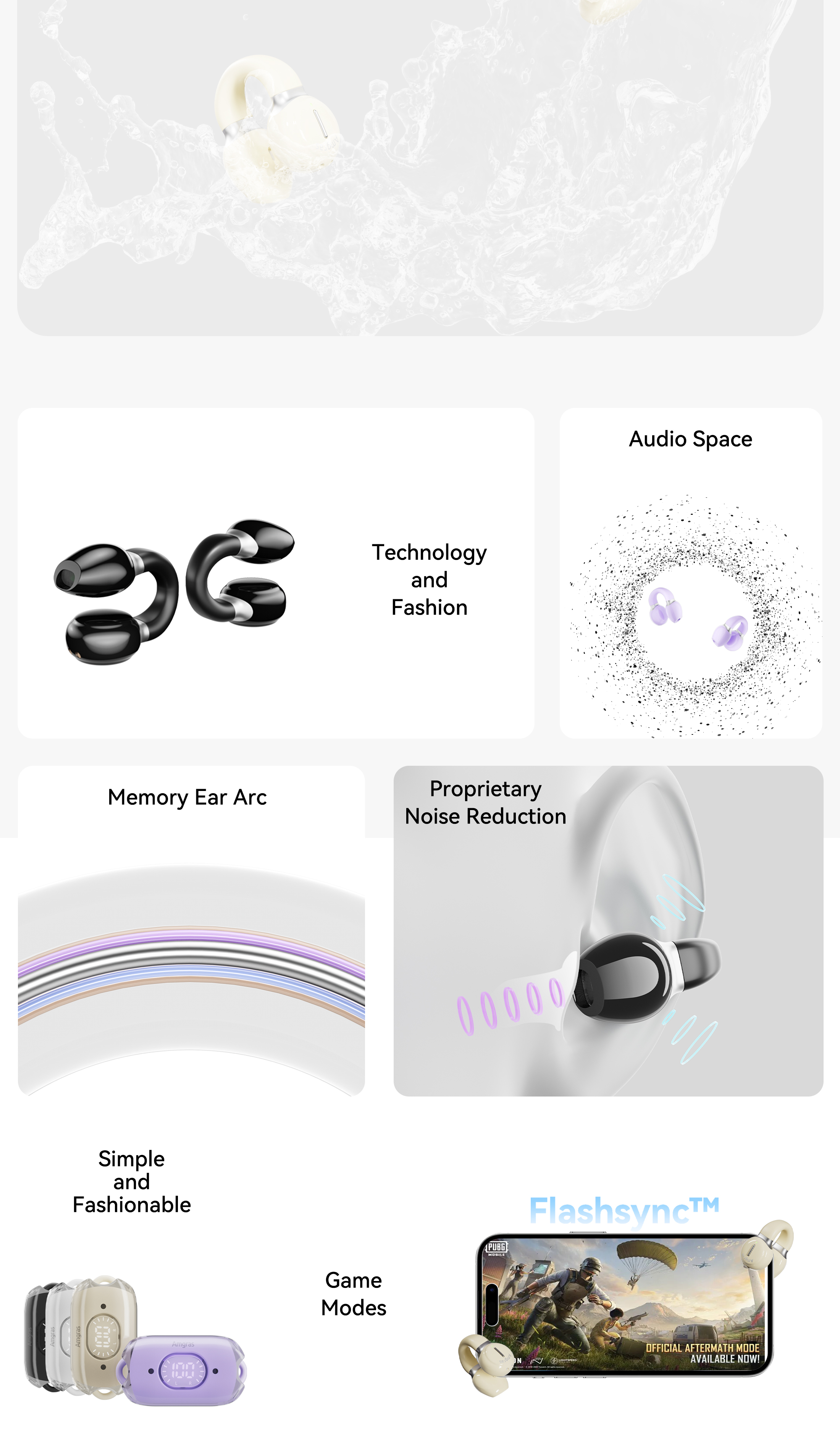 Amgras Spacebuds Ⅳ Pro Bone Conduction Earphone Bluetooth Earbud ...