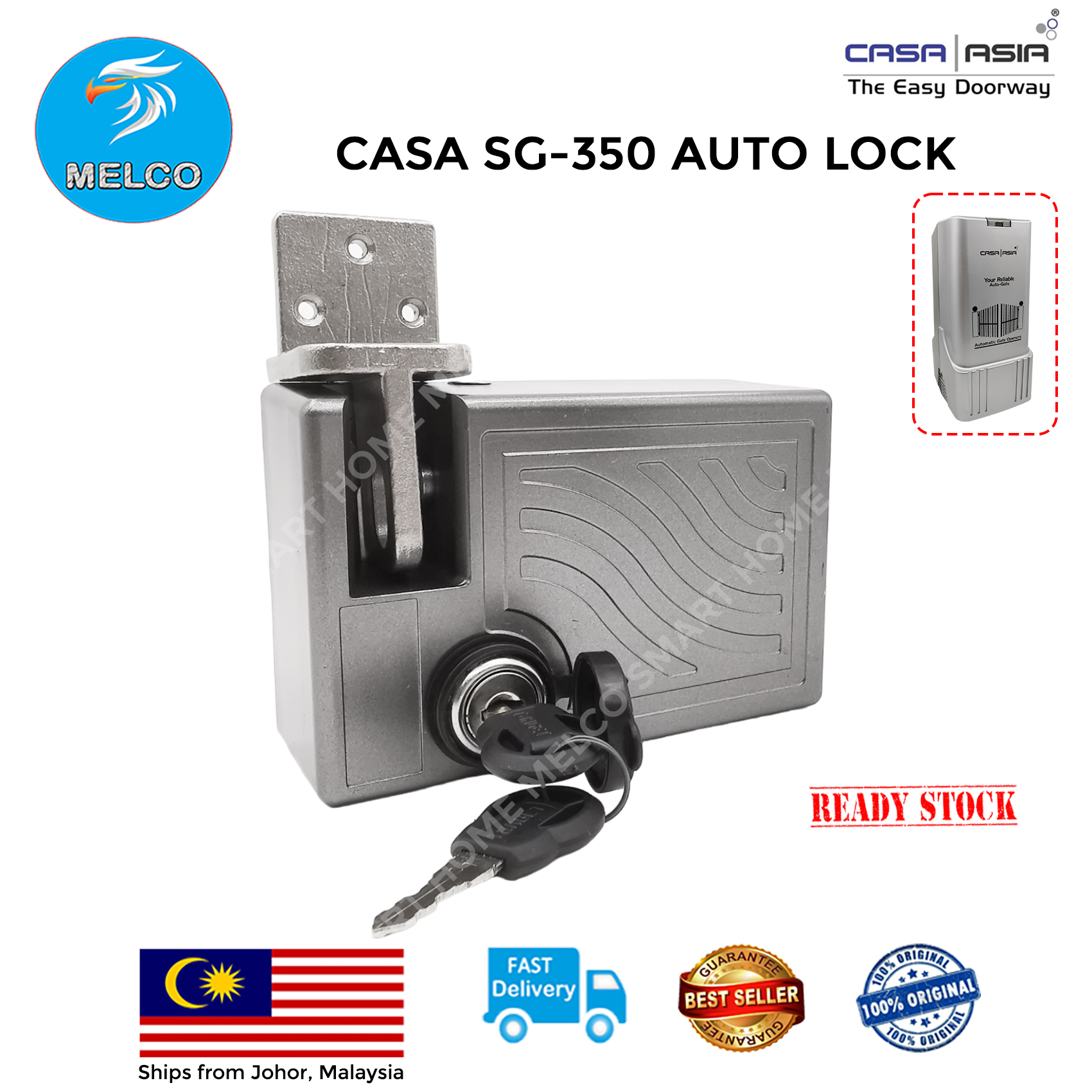 CASA ASIA SECURITY LOCK BOX FOR SWING MOTOR / AUTOGATE SYSTEM | Shopee ...