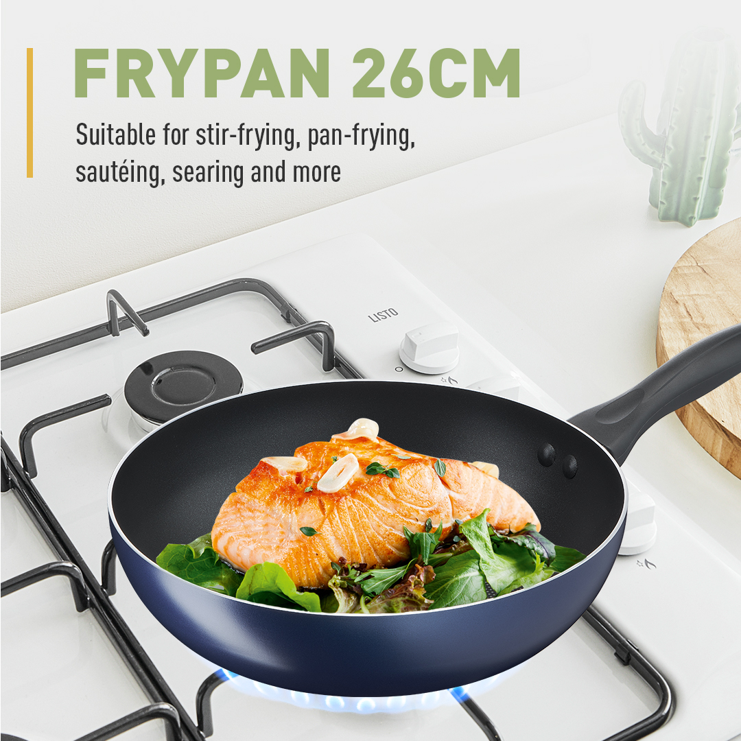 Tefal Clear Cook 3pcs set (Frypan 26cm + Wokpan 28cm + Small spatula ...