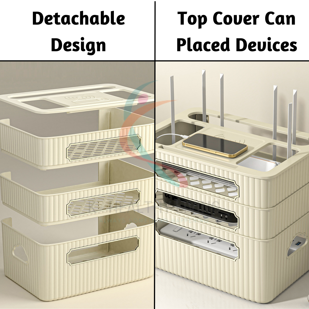 Household WiFi Router Storage Box Multifunctional Wireless Wifi Set-Top ...