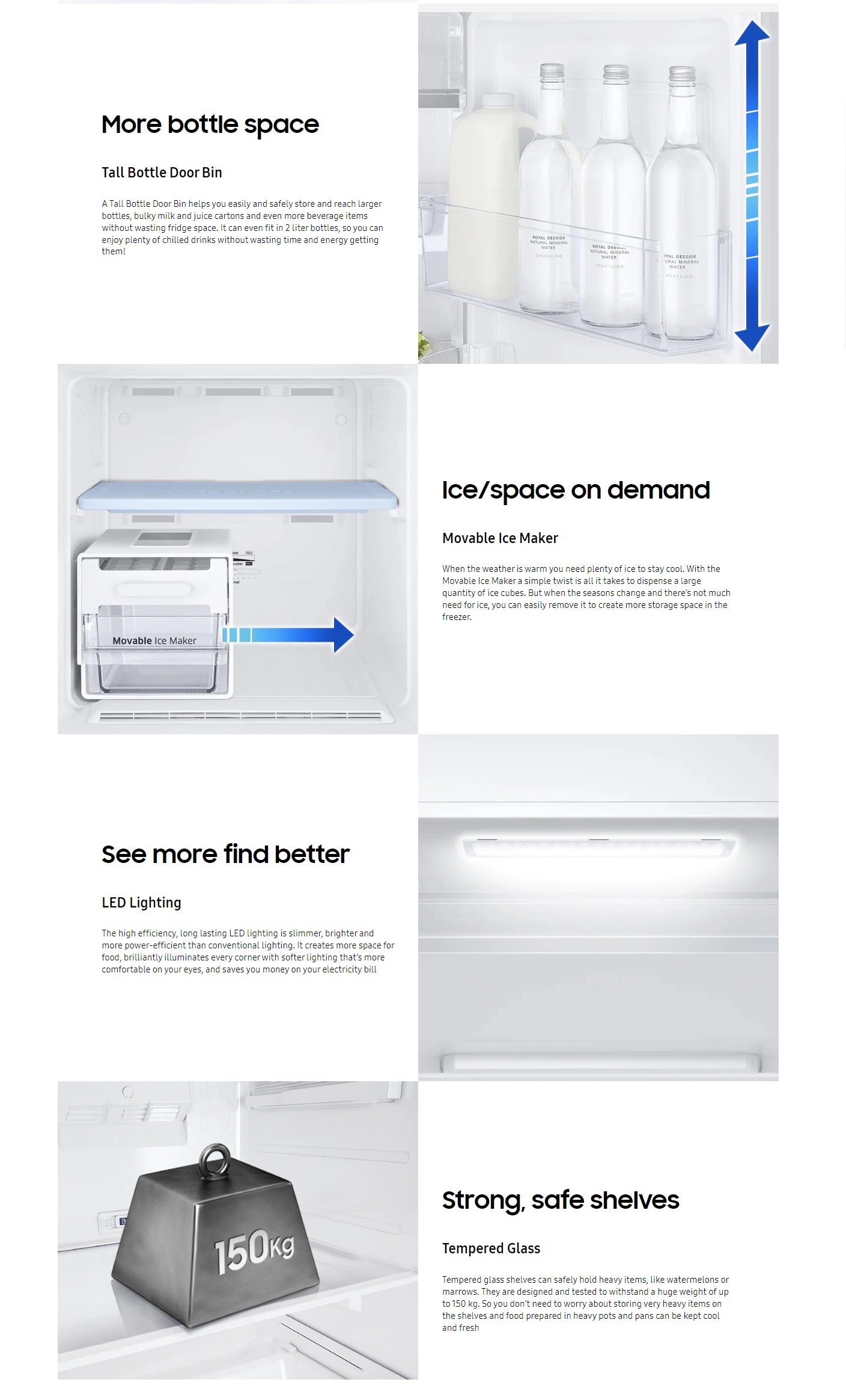 Samsung Refrigerator 2 Door Inverter 300L Fridge Peti Sejuk Peti Ais 2 ...